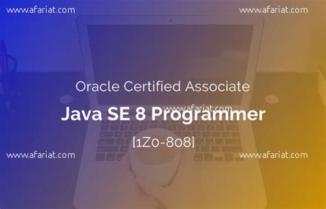 Certification Java Associate Se8 Ocajpv8 Afariat