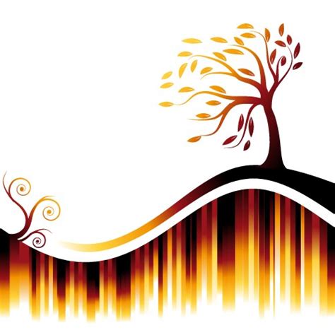 Tree Sunrise Royalty Free Vector Image Vectorstock