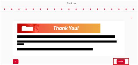 finish course button triboo customer success center