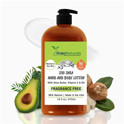 Raganaturals Natural Unscented Body Lotion For Dry
