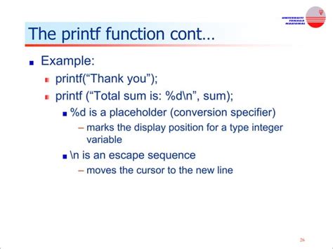 Fundamental Of C Programming Language And Basic Inputoutput Function Ppt