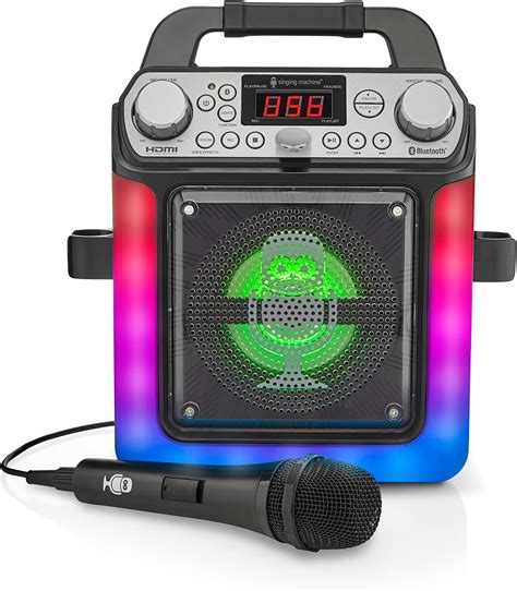 Singing Machine Sml652bk Hdmi Groove Mini Portable Karaoke System With