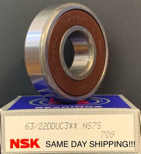 NSK 63/22DDU C3 Deep Groove Radial Ball Bearing 22x56x16 mm ...