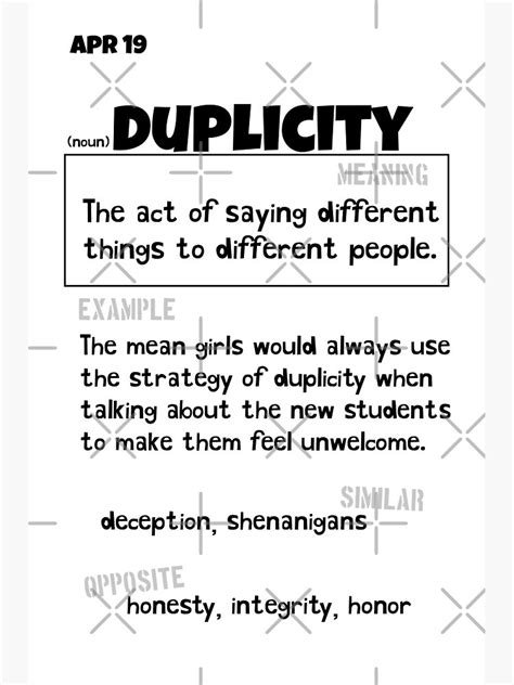 Duplicity Meaning