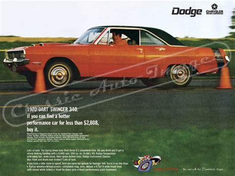 1970 Dodge Dart Swinger Ad Poster Print If You Can Find A Hotter Performance Car Buy It
