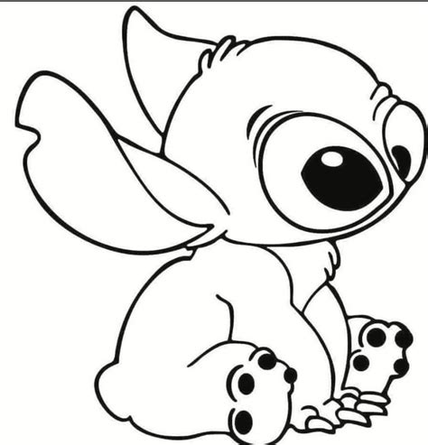 Adorable Stitch Coloring Page Artofit
