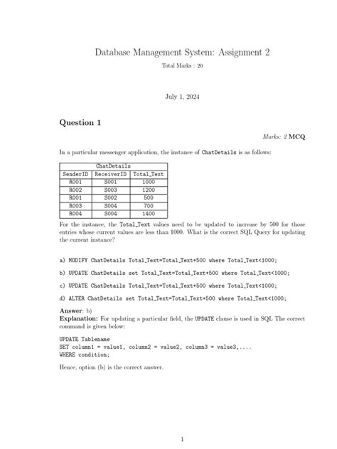 Dbms Assignment 2 July 2024 Pdf