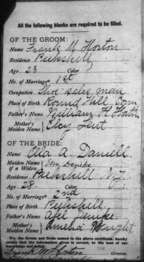 The New Waldron Clan Ella Daniell Frank Horton Kings Marriage Certificate 376 Pg 2