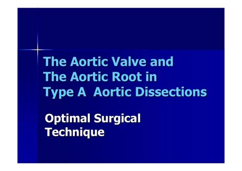 Ppt The Aortic Valve And The Aortic Valve And The Aortic Root In