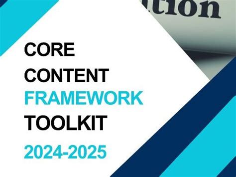 Core Content Framework Ccf Toolkit Teaching Resources