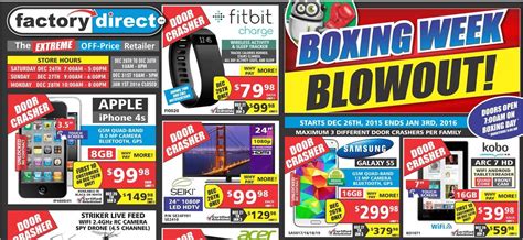Factory Direct Canada Boxing Week Deals Canadian Freebies Coupons Deals Bargains