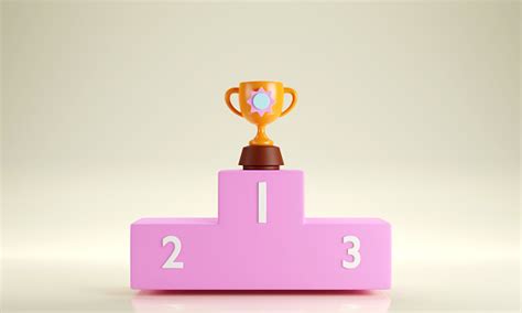 연단에 있는 황금 트로피 컵의 3d 렌더링 우승자 개념에 대한 상 Championship에 대한 스톡 사진 및 기타 이미지 Championship 개념 건설 플랫폼