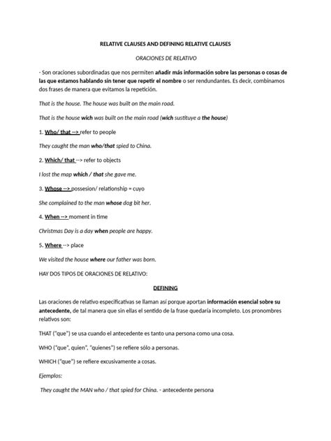Relative Clauses Pdf Syntax Linguistic Morphology