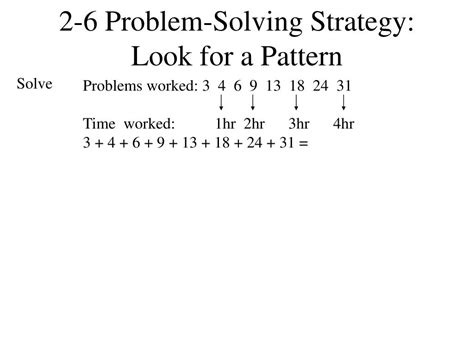 PPT Problem Solving Strategy Look For A Pattern PowerPoint Presentation ID 4215653
