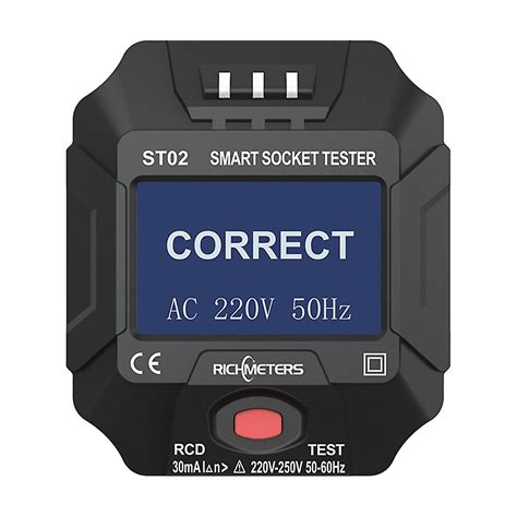 Digital Socket Tester Pro Eu Plug Voltage Gfci Rcd Sockets Outlet Electric Circuit Braker Finder