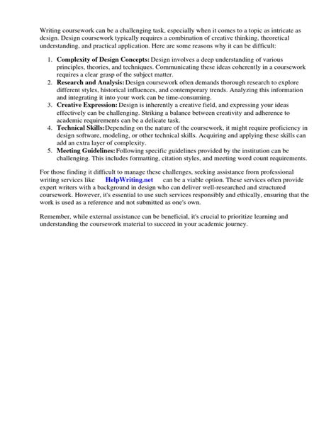 Design Coursework Pdf Creativity Brand