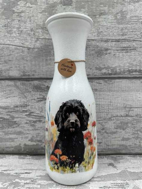 Cockapoo Vase Black Cockapoo Cockapoo Ts Decor By Etsy