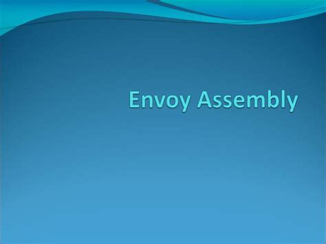 Ppt Equipment For Assembly Powerpoint Presentation Free Download Id3553447