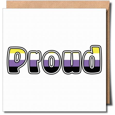 Non Binary Proud Greeting Card