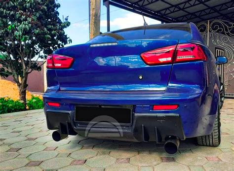 Rear Diffuser For Mitsubishi Lancer X 2007 2017 Evo Style Pad Lip Rear
