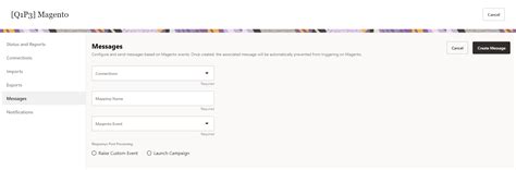 creating messages for magento events
