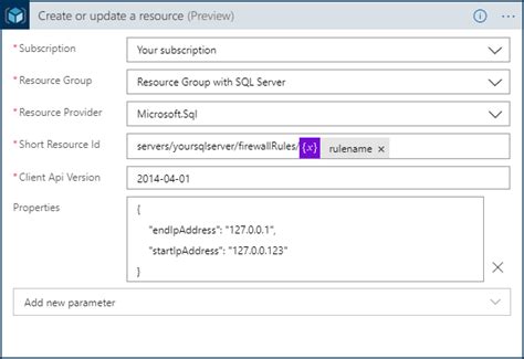 Change SQL Server Firewall Settings With Logic Apps PEKs Developer Blog