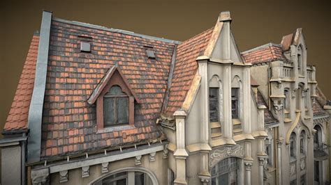 Facade Of An Art Nouveau Tenement House Superhive Formerly Blender
