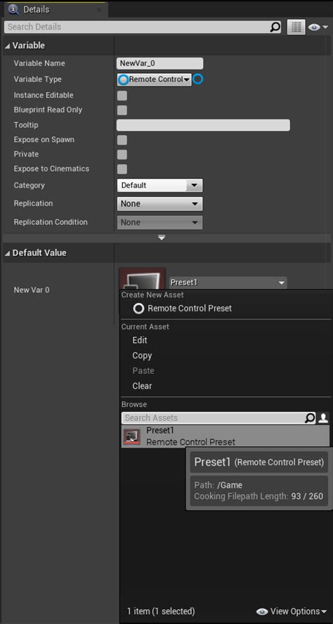 Supported Unreal Actions Viz Arc