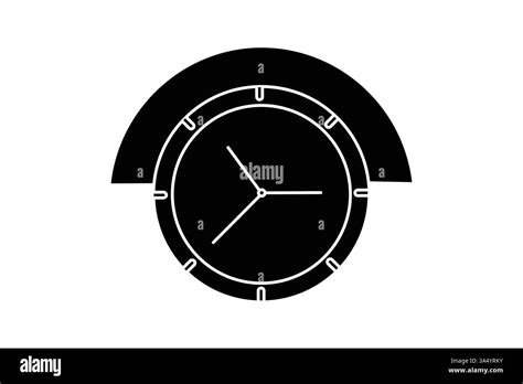 Clock Silhouette Vector Minimalist Style Isolate Outline Vector Icon Stock Vector Image And Art