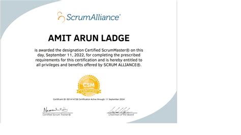 achieved one more milestone csm certified scrum master