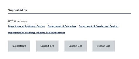 Support List Component Released Released Patterns Digital Nsw Community