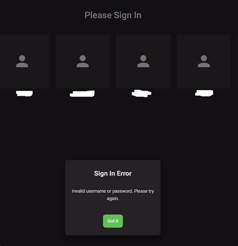 User Account Saying Invalid Username And Password General Windows Emby Community