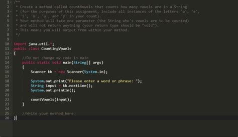 Solved 2 Create A Method Called Countvowels That Counts How