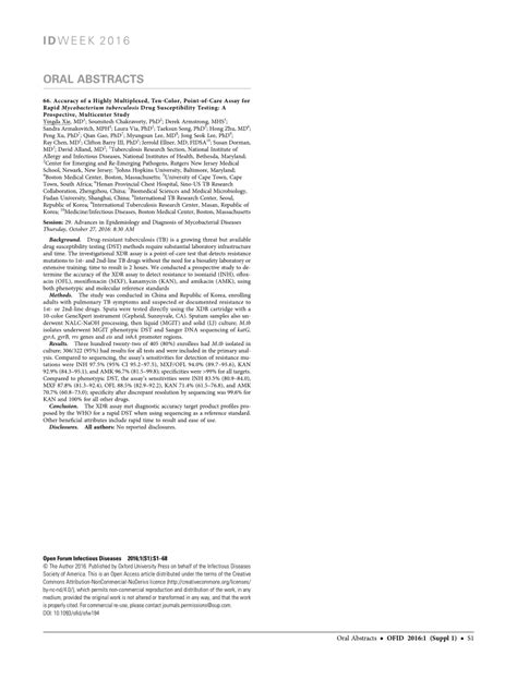 Pdf Accuracy Of A Highly Multiplexed Ten Color Point Of Care Assay For Rapid Mycobacterium