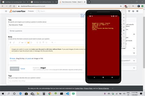 Dart Error With Displaying Message After Quiz Ends Flutter Stack
