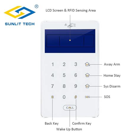 wireless two way code touch keypad alarm sensors f vicedeal