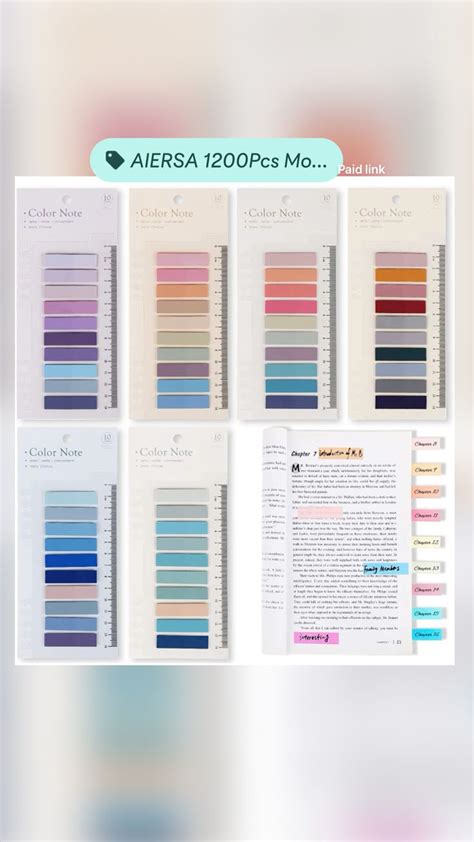 Shop Sticky Tabs For Book Annotations Aesthetic Index Tabs Writable Page Markers