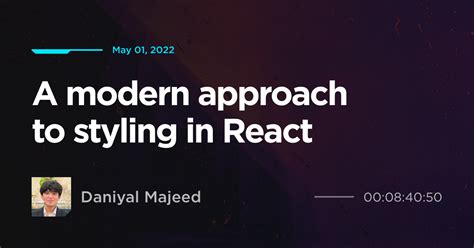 A Modern Approach To Styling In React