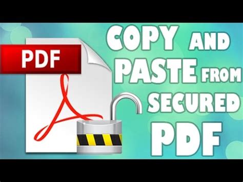 How To Lock A Pdf So It Cannot Be Copied