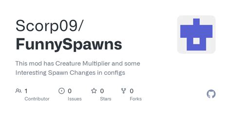 GitHub Scorp FunnySpawns This Mod Has Creature Multiplier And Some Interesting Spawn
