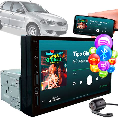 Central Multimídia Usb Mp5 Player 7 Pol 1 Din Fiat Siena Shopee Brasil