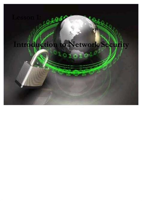 Pdf Lesson 1 Introduction To Network Security Dokumen Tips