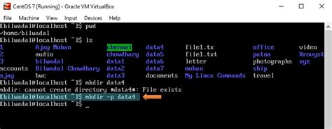 step by step using mkdir command to make directories in linux