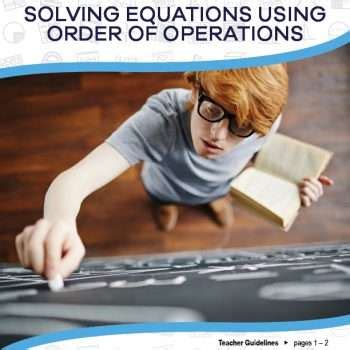 Solving Equations Using Order Of Operations Free PDF Download