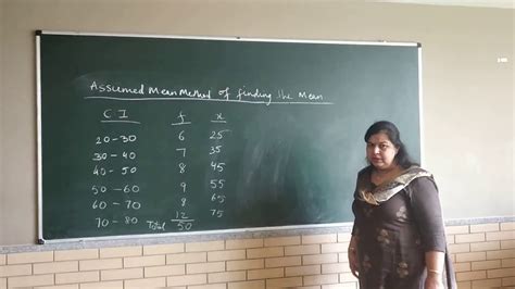 Class 10 Statistics Session 3 Assumed Mean Method Youtube