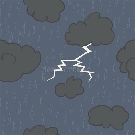 Thunderstorm Pattern Stock Vector Illustration Of Downpour 31048664