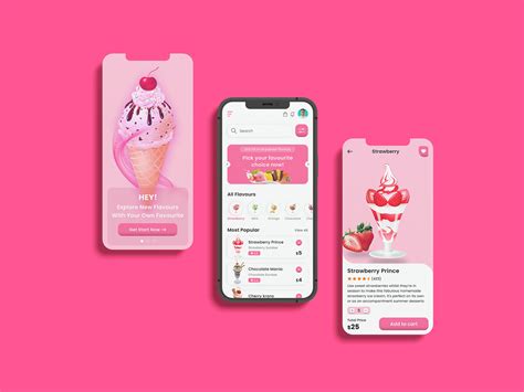 Ice Cream Store App Ui Design By Raju Ahamed On Dribbble