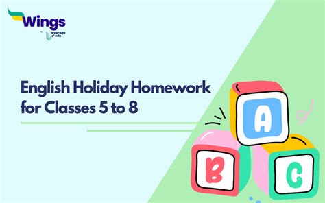 Creative English Holiday Homework For Classes 5 To 8 Leverage Edu