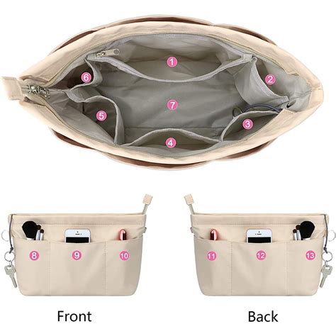 Bag Organizer Insert For Longchamp Handbag Luxury Nylon Purse Organizer