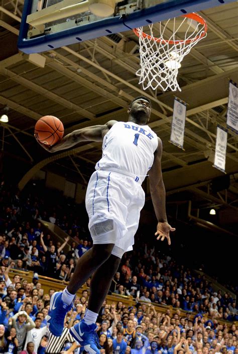 Zion Williamsons Best Dunks At Duke Ranked Duke Basketball Best